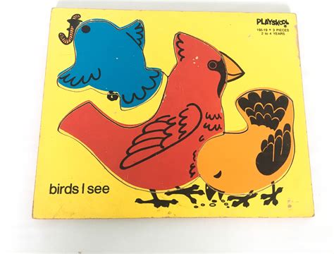 Vintage Playskool Wooden Puzzles