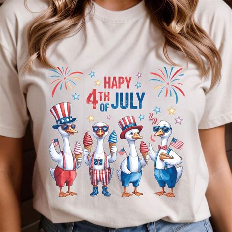 Patriotic Silly Goose Png4th Of July Clipart Digital Download Etsy