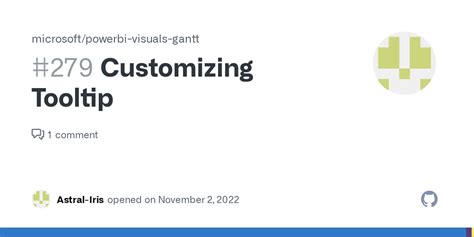 Customizing Tooltip · Issue 279 · Microsoftpowerbi Visuals Gantt · Github