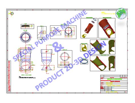 2d And 3d Special Purpose Bracket Component Design Precision Engineering And Consultants India