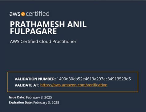 Aws Awscertified Cloudcomputing Awscommunity Learning Certification Prathamesh Fulpagare