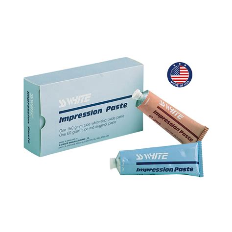 Ss White Impression Paste Edentulous Impressions And Denture Reliners Zoe Zinc Oxide Paste