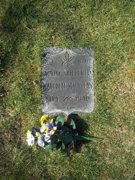 Acting Skipper Malcolm Macaulay 1896 1940 Find A Grave Memorial