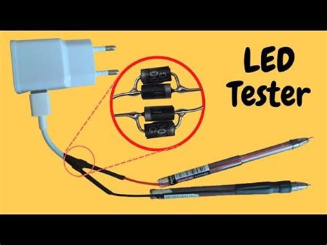 How To Make DIY LED Light Tester Электротехника Электроника