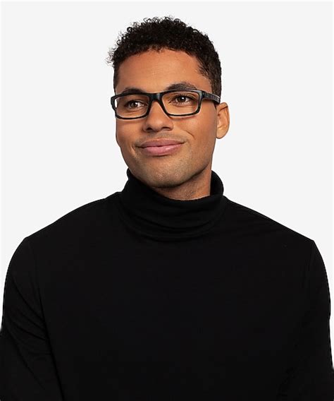 Oakley Currency Rectangle Satin Black Frame Glasses For Men