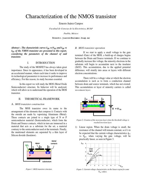 characterization of the nmos transistor pdf