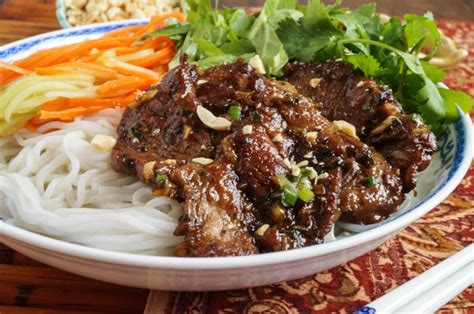 Bún Thịt Nướng Vietnamese Grilled Pork With Rice Noodles Taras Multicultural Table