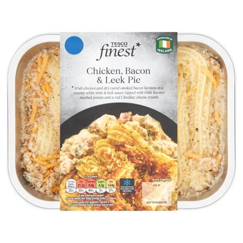 Tesco Finest Chicken Bacon And Leek Pie 800g Tesco Groceries