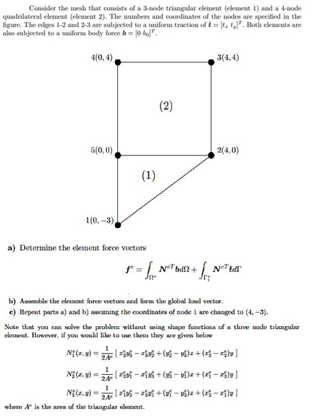 Solved Consider The Mesh That Consists Of A Node Chegg