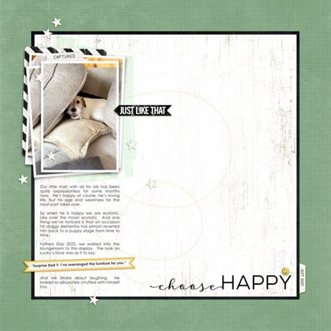 Story Scrapbook Challenge What Makes You Happy Katie Pertiet Designs