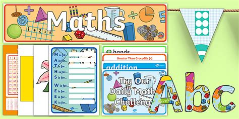 Roi First And Second Class Maths Working Wall Display Pack