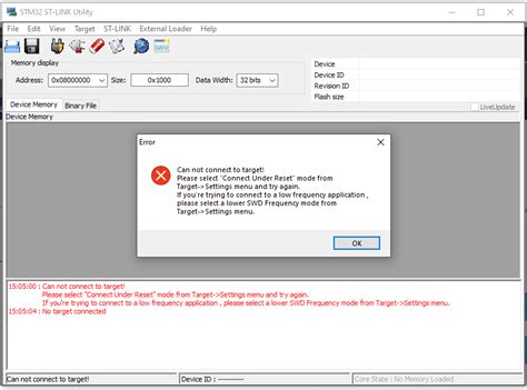 When I Try To Read The Controller Stm32f103c8t6 I Stmicroelectronics Community