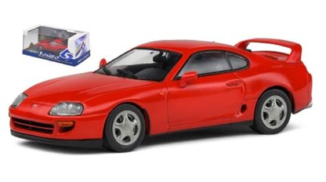 Toyota Supra Mk 4 2001 Red 1 43 Метални хоби колички за колекционери Мащаби 1 18 1 24 1 43 1 64