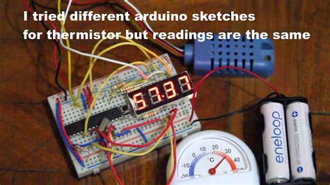 Arduino On A Breadboard With Amt1001 Sensor Youtube