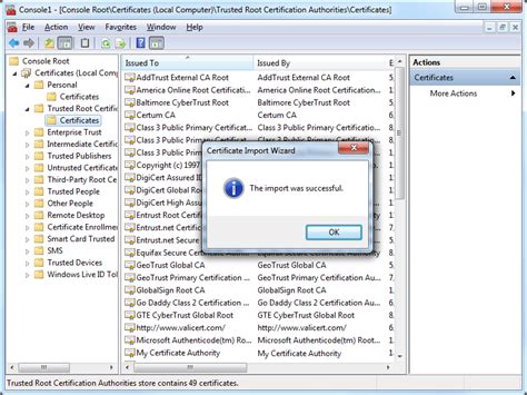 Geeky Bob How To Trust The Iis Express Self Signed Certificate