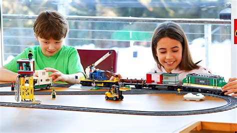 Lego City Cargo Train 60198 Exclusive Remote Control Train Building Set