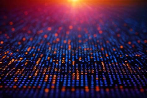 Colorful Technology Binary Matrix Code Abstract Wallpaper Patern