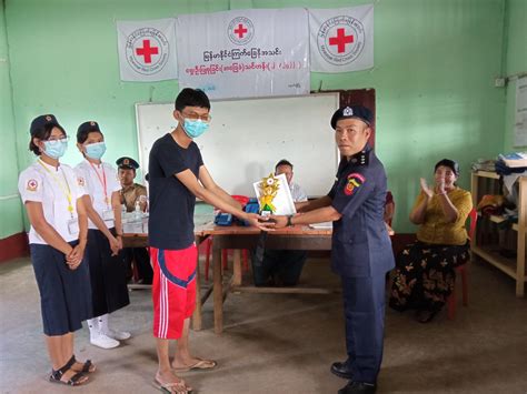 နောင်ချိုမြို့၌ မြန်မာနိုင်ငံကြက်ခြေနီအသင်းရှေးဦးပြုစုခြင်း အခြေခံသင်တန်း ၂ ၂၀၂၂ ဆင်းပွဲကျင်းပ