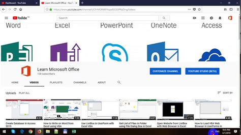Connect Access Database By Excel Vba Youtube