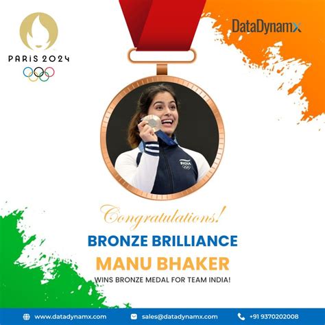 Datadynamx Pvt Ltd On Linkedin Paris2024 Bronzemedalist Manubhaker Proudmoment