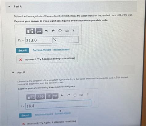 Solved Determine The Magnitude Of The Resultant Hydrostatic