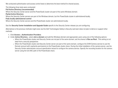 Configuring Authentication And Access Control Configuration Best Practices—dell Storage