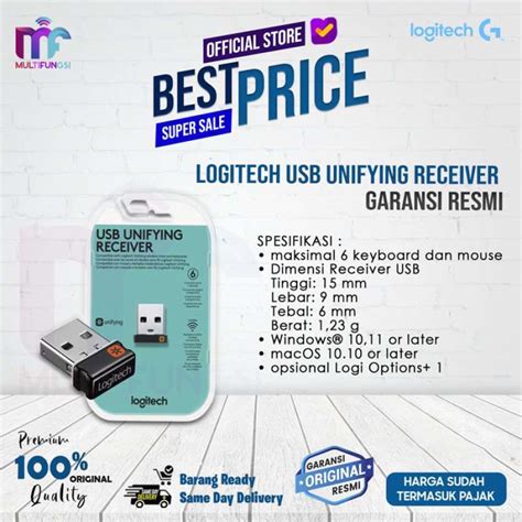 Jual Logitech Usb Unifying Receiver Garansi Resmi Di Seller Jete Store Cengkareng Timur Kota