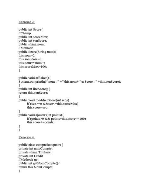 Java Programming Exercises Pdf Computers