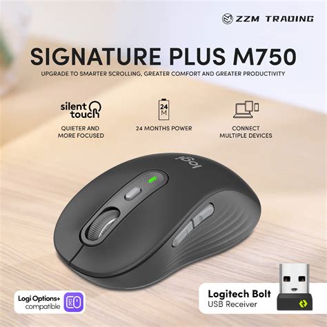 Logitech Signature Plus M Dpi Bluetooth Wireless Non Rechargeable Mouse Zzm Trading