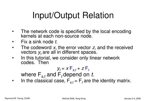 Ppt Network Coding For Error Correction And Security Powerpoint