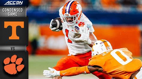 Tennessee Vs Clemson Condensed Game 2022 Acc Football