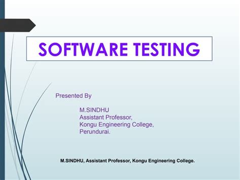 Software Testing Unit 4 Life Cycle Based Testing Pptx