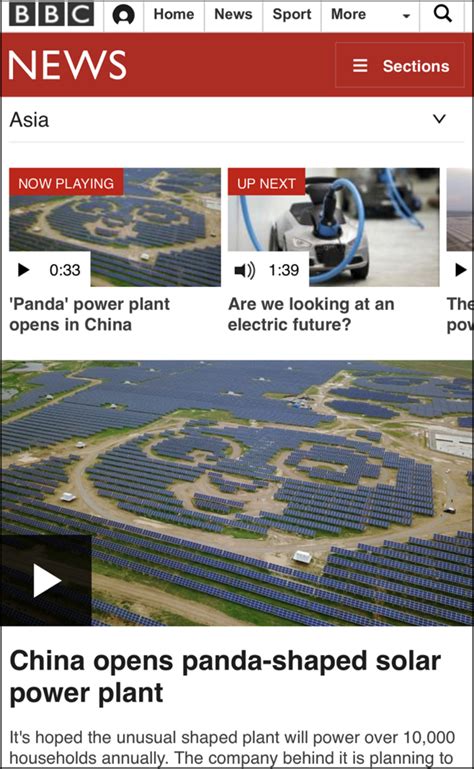 Bbc： China Opens Panda Shaped Solar Power Plant