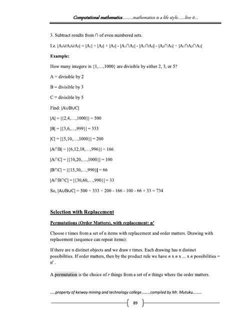 Combination And Permutation Pdf