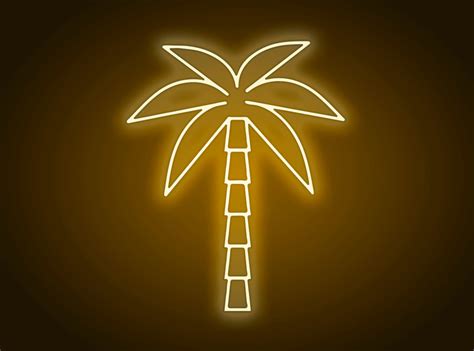 Palm Tree Neon Lightpalm Tree Neon Signneon Sign Palm Treeled Sign