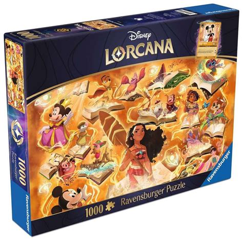 Disney Lorcana Glimmers Of The Realm Amber Jigsaw Puzzle 1000