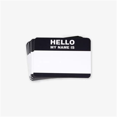 Hello My Name Is Sticker Pcs Black Spraycity At Online Shop