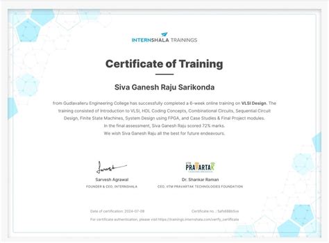 Vlsidesign Vlsi Ece Internshaala Siva Ganesh Raju Sarikonda
