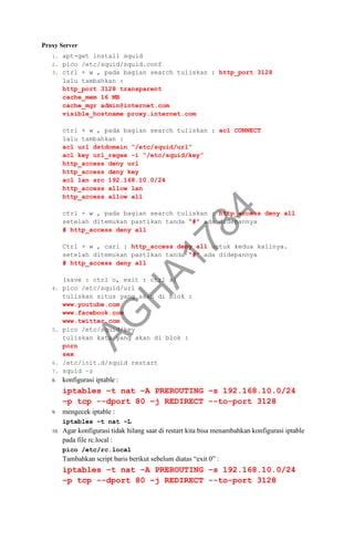 Routing Dan Proxy Debian PDF