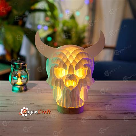 Skull Pop Up Pdf Svg Template Halloween Skull Sliceform Pop Up Svg F