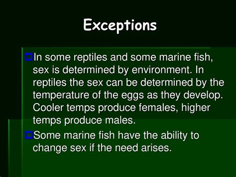 The Genetic Determination Of Sex Ppt Download