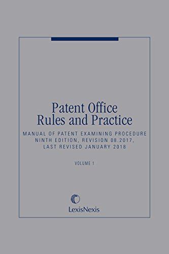 Manual Of Patent Examining Procedure 9th Edition 9781522129370 Publishers