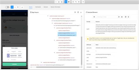 Able To Scroll In Date Picker Using Scrollable Class But It Is Not