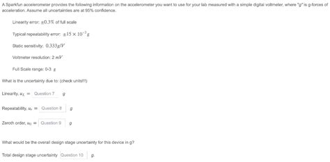 A Sparkfun Accelerometer Provides The Following