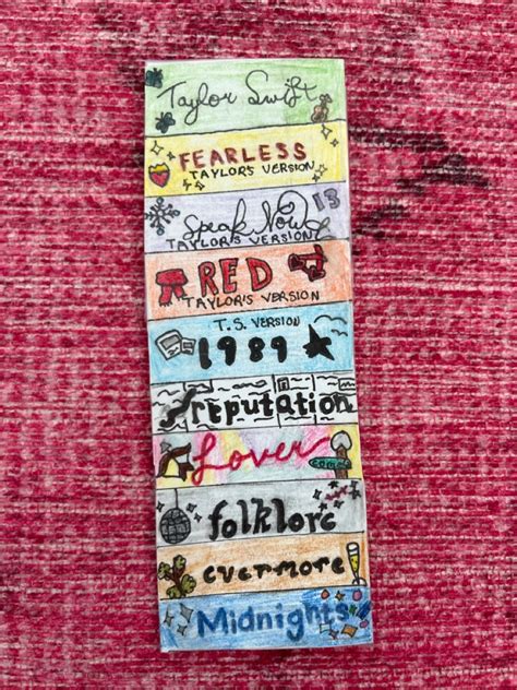 Taylor Swift Bookmark Diy
