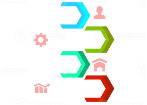 Four Steps Colorful Object For Infographic Template 12375945 Png