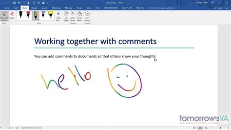 How To Draw On A Word 2016 Document Windows YouTube