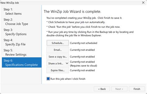 Kb Winzip Specifications Complete Winzip Job Wizard