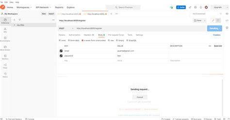 Javascript Postman Is Not Responding And Hashedpassword Is Not Generated Stack Overflow