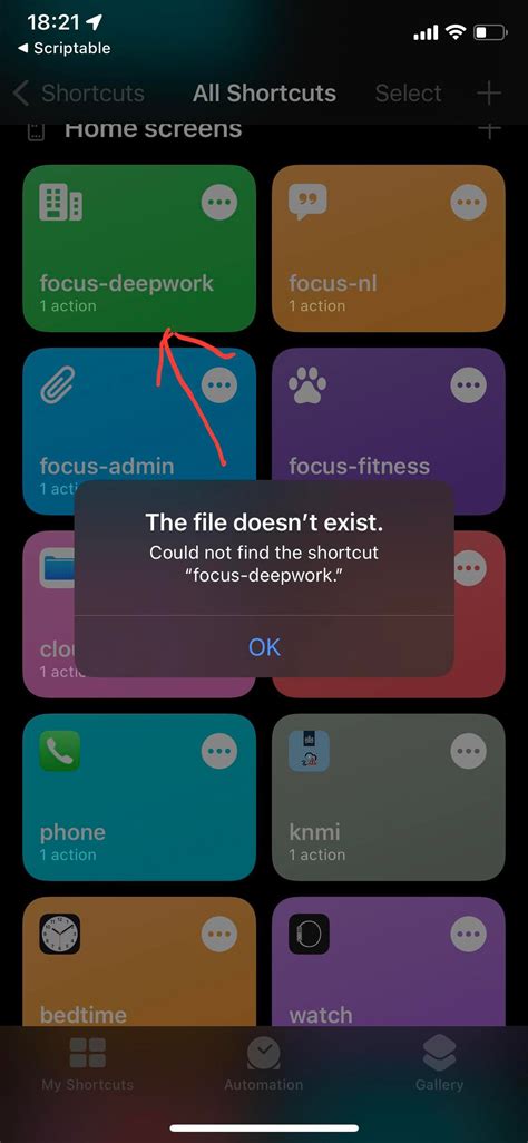 When Scriptable Cant Find That One Shortcut Thats Right There R